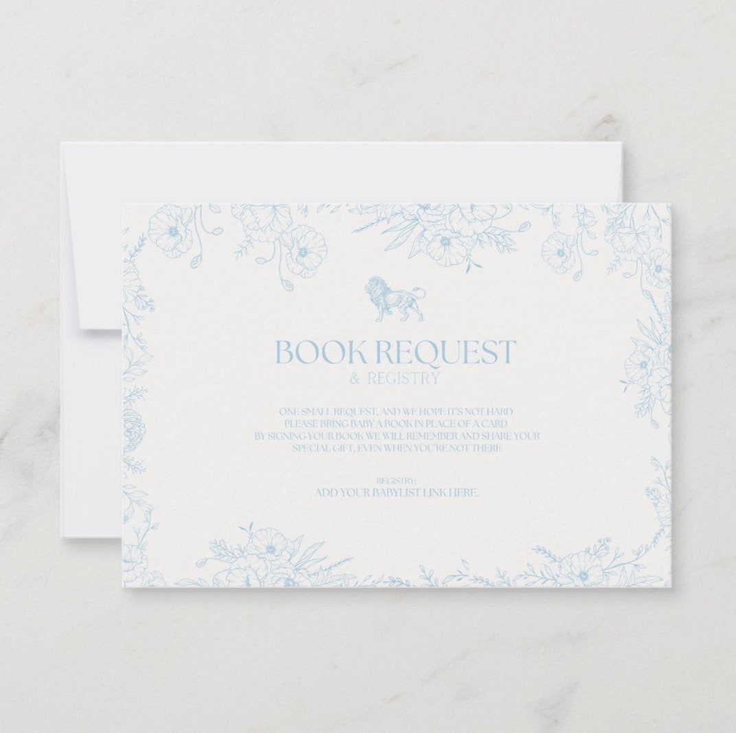 Toile De Jouy Safari - Baby Shower Registry - Etsy