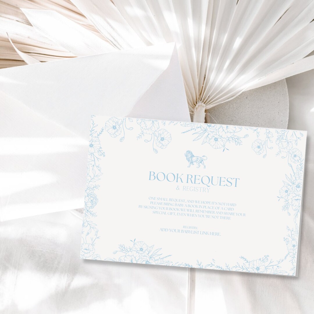 Toile De Jouy Safari - Baby Shower Registry - Etsy