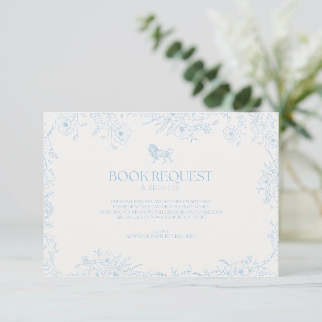Toile De Jouy Safari - Baby Shower Registry - Etsy