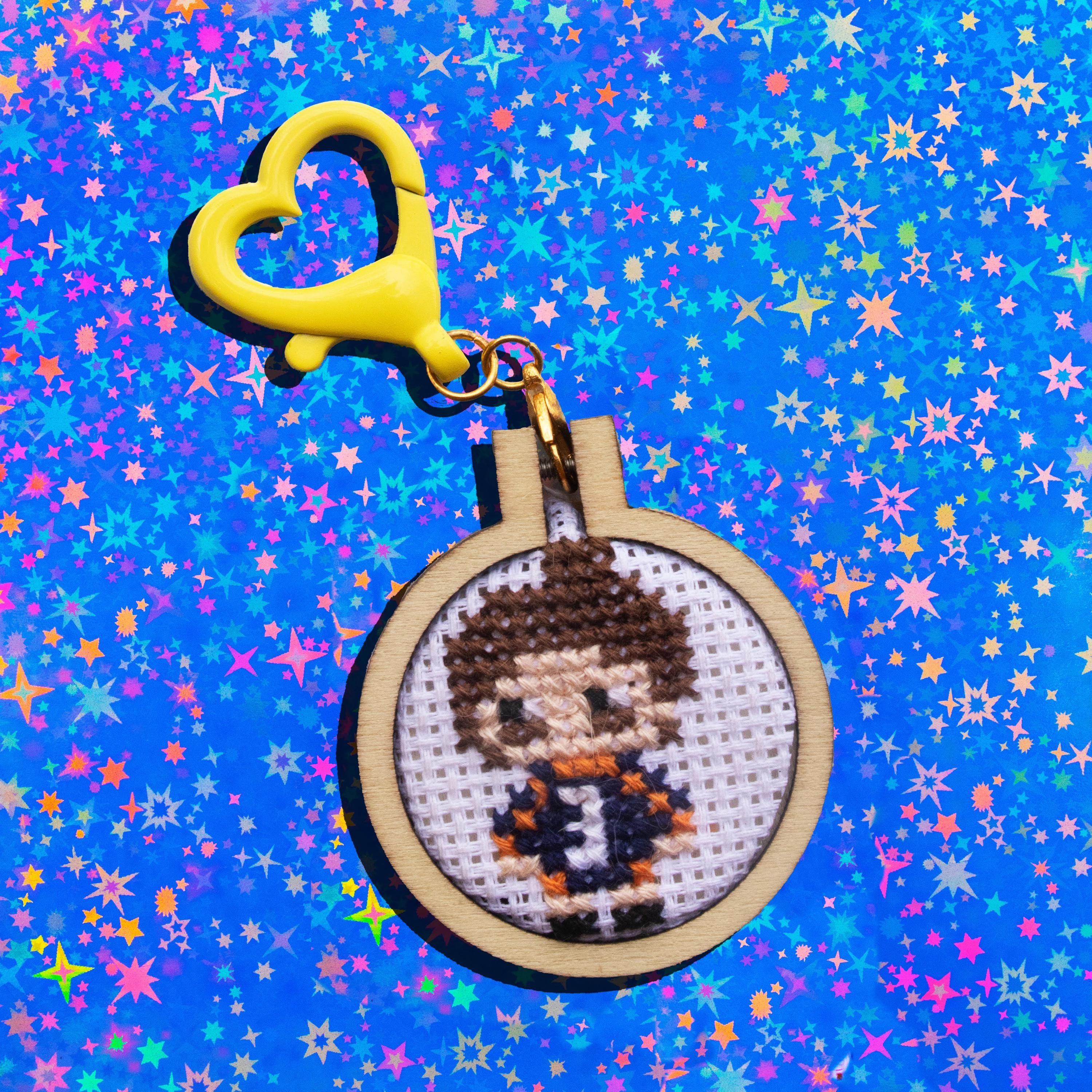 Asahi Azumane Karasuno / Haikyu Cross-stitch Keychain Charm Accessory ...