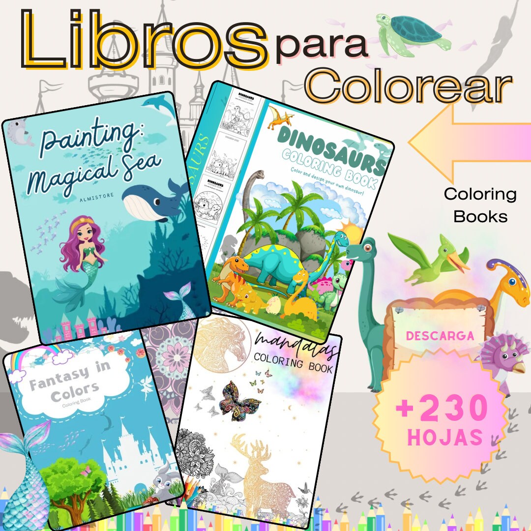 Coloring Book. Coloring Book. Coloring Pages. 230 Coloring Sheets - Etsy