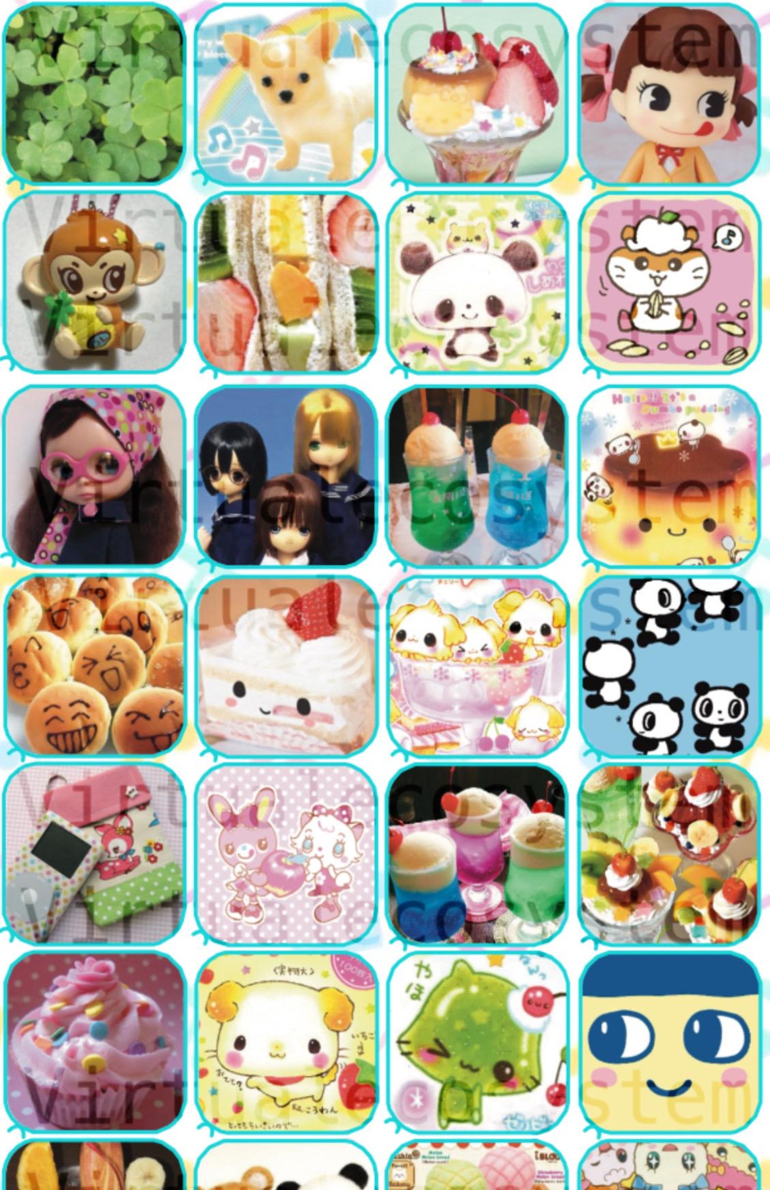 Heisei Squares Sticker Sheet | Heisei Retro Deco Penpal - Etsy