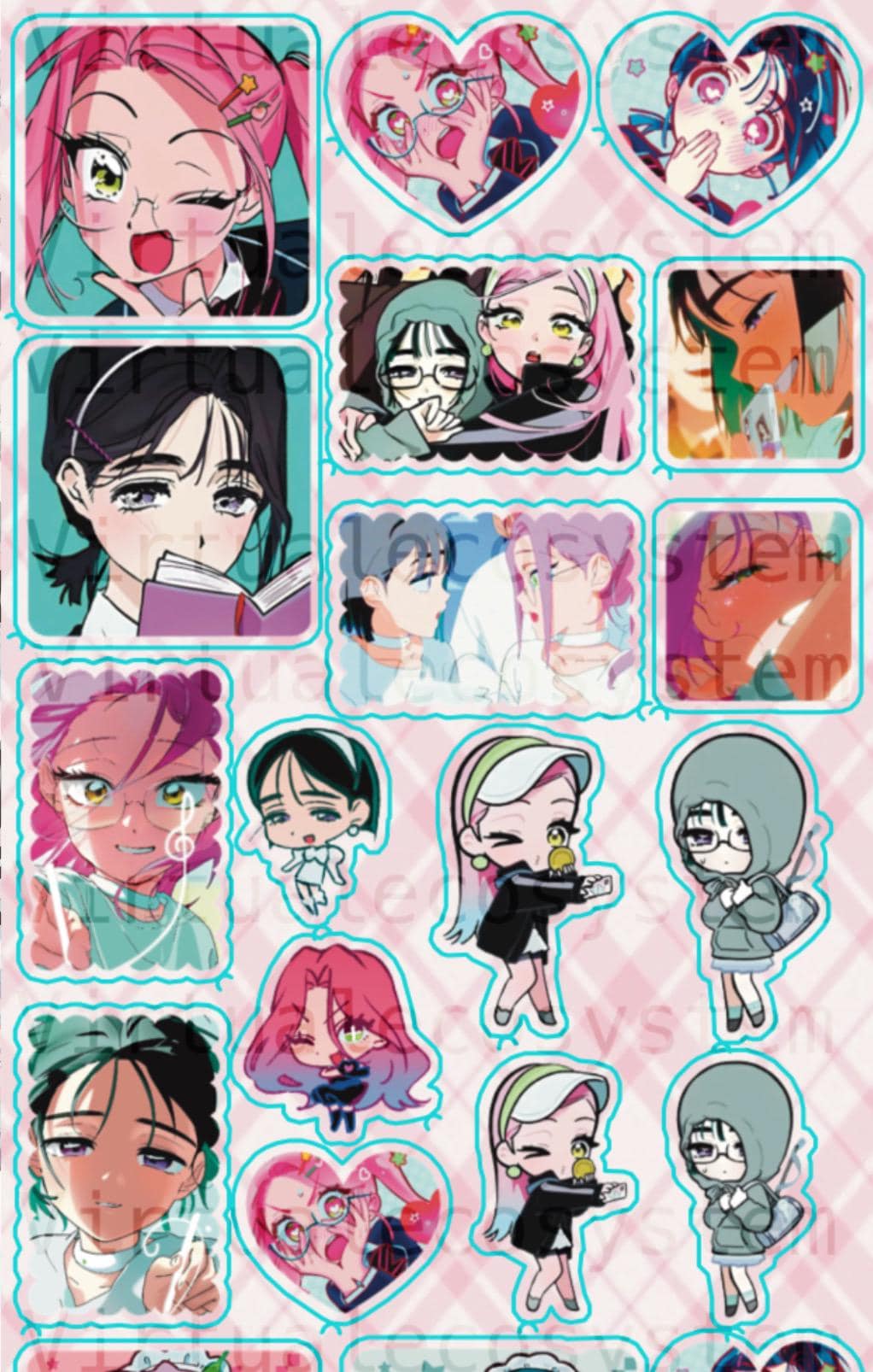 Alien Stage ALNST Mizisua Mizi & Sua Sticker Sheet || Sticker Deco ...