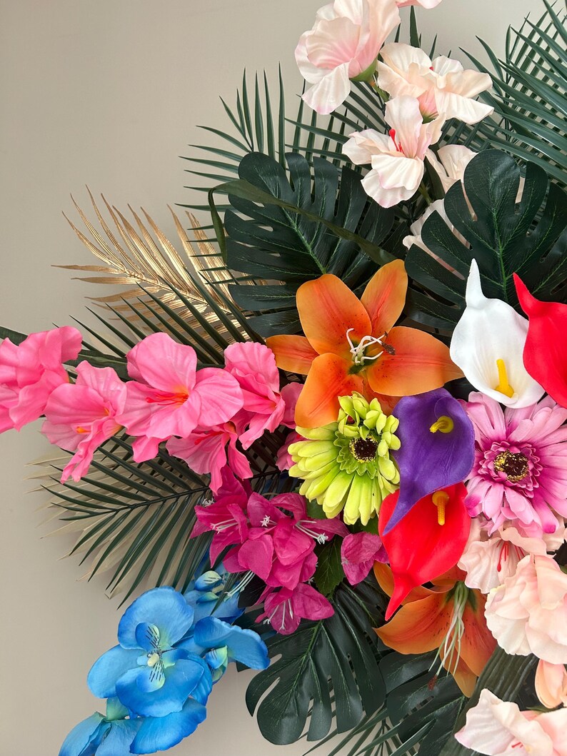 Tropical Flower Wall Display - Etsy