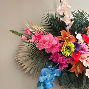Tropical Flower Wall Display - Etsy
