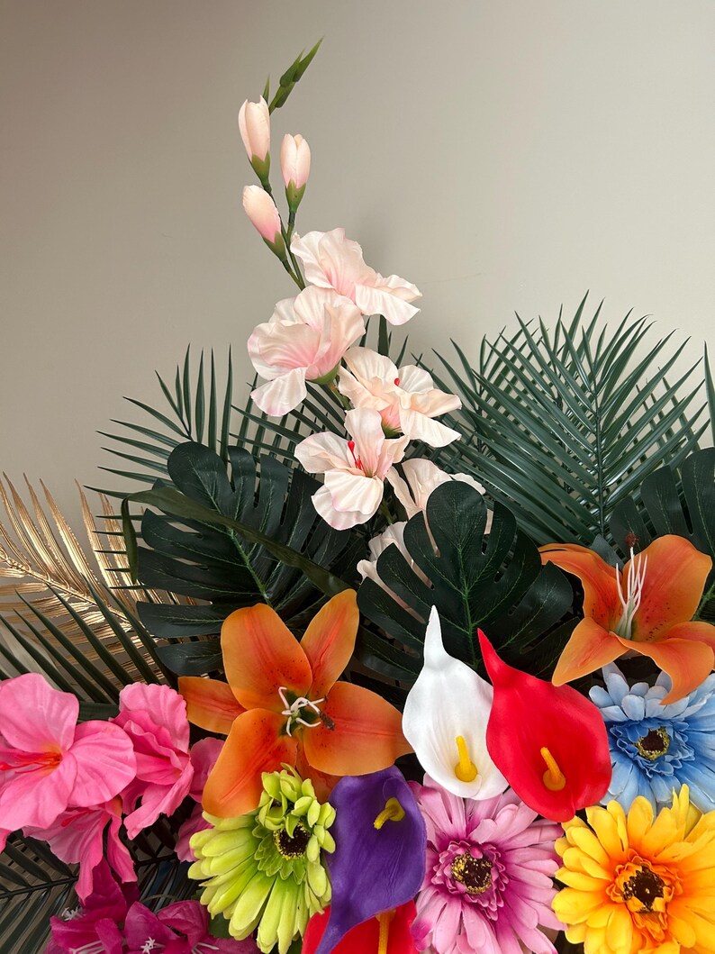 Tropical Flower Wall Display - Etsy