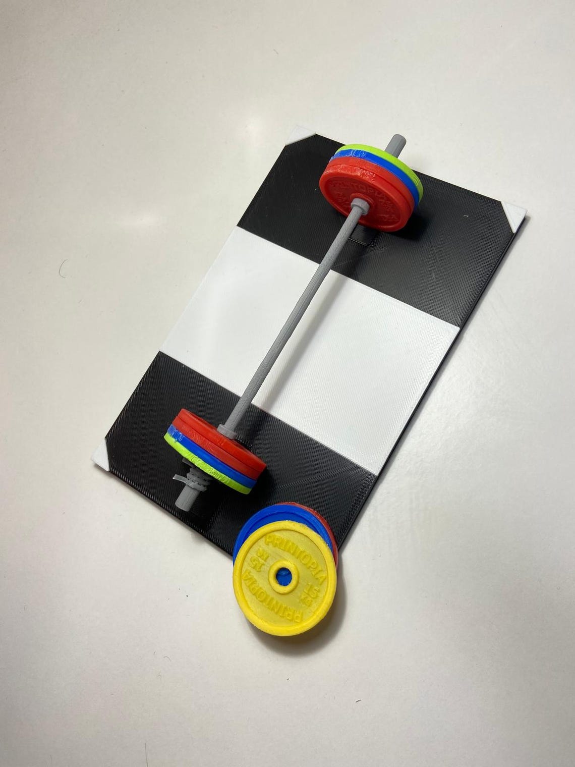 Miniature 3d-printed Deadlift Platform Set Gym-inspired Desk Décor With ...