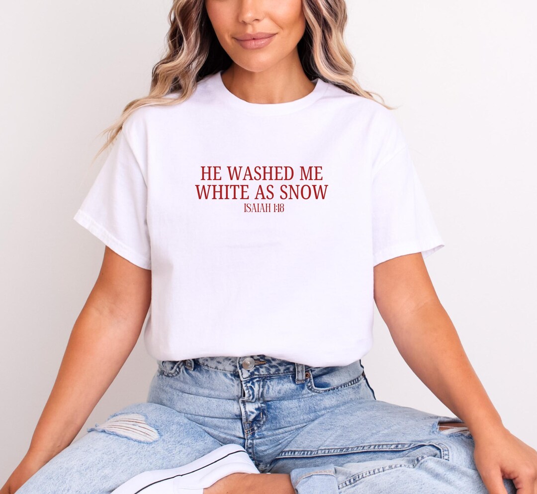Religious Christian White T-shirt, Jesus Inspirational Tee, Unisex ...