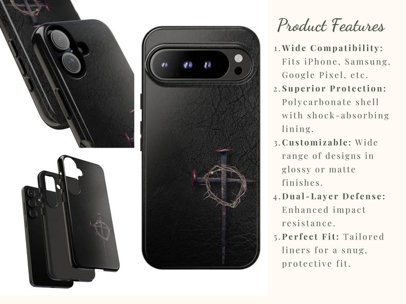Christian Phone Case for Men, Gift for Dad or Father's Day, Religious ...