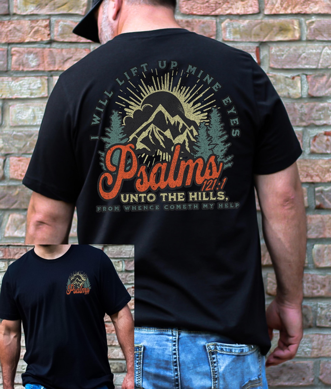 Mens Christian T-shirt Religious Bible Verse KJV Shirts Faith-based ...