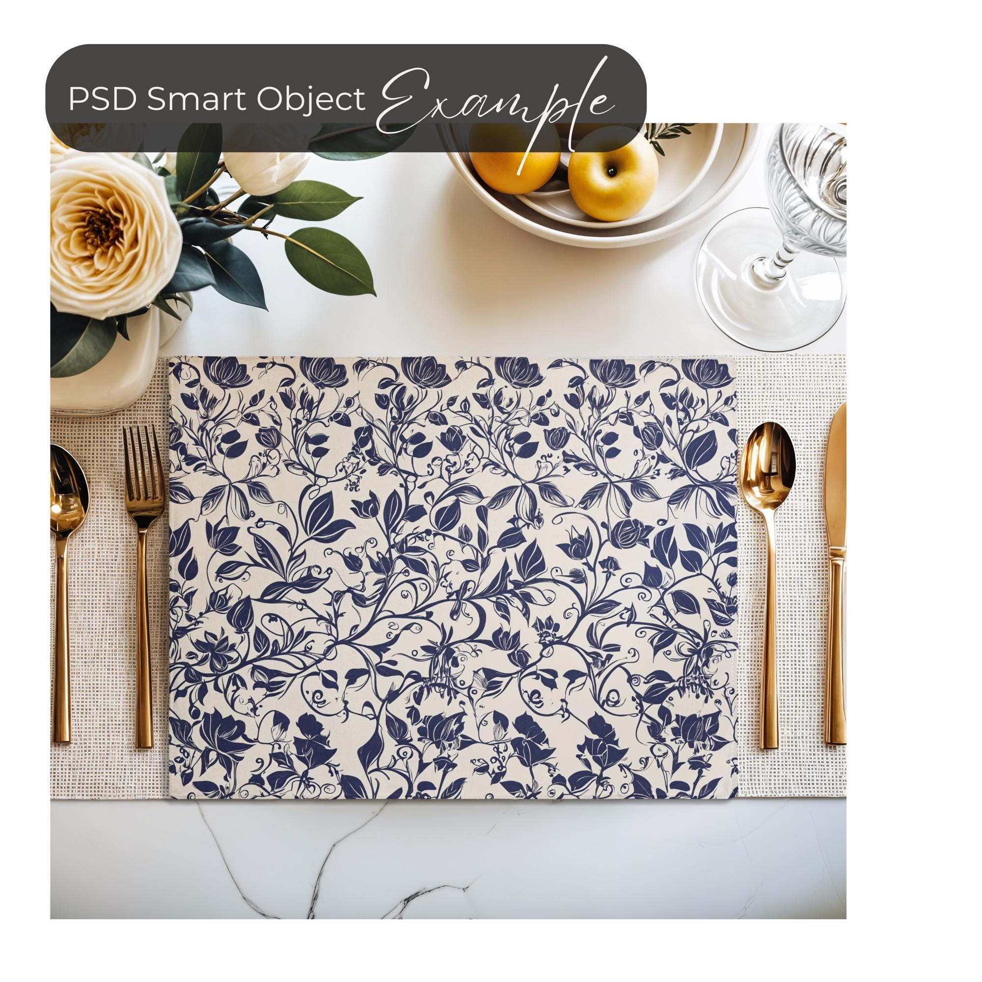 Printify Placemat Mockup Elegant Placemat Drag and Drop Canva Printify ...