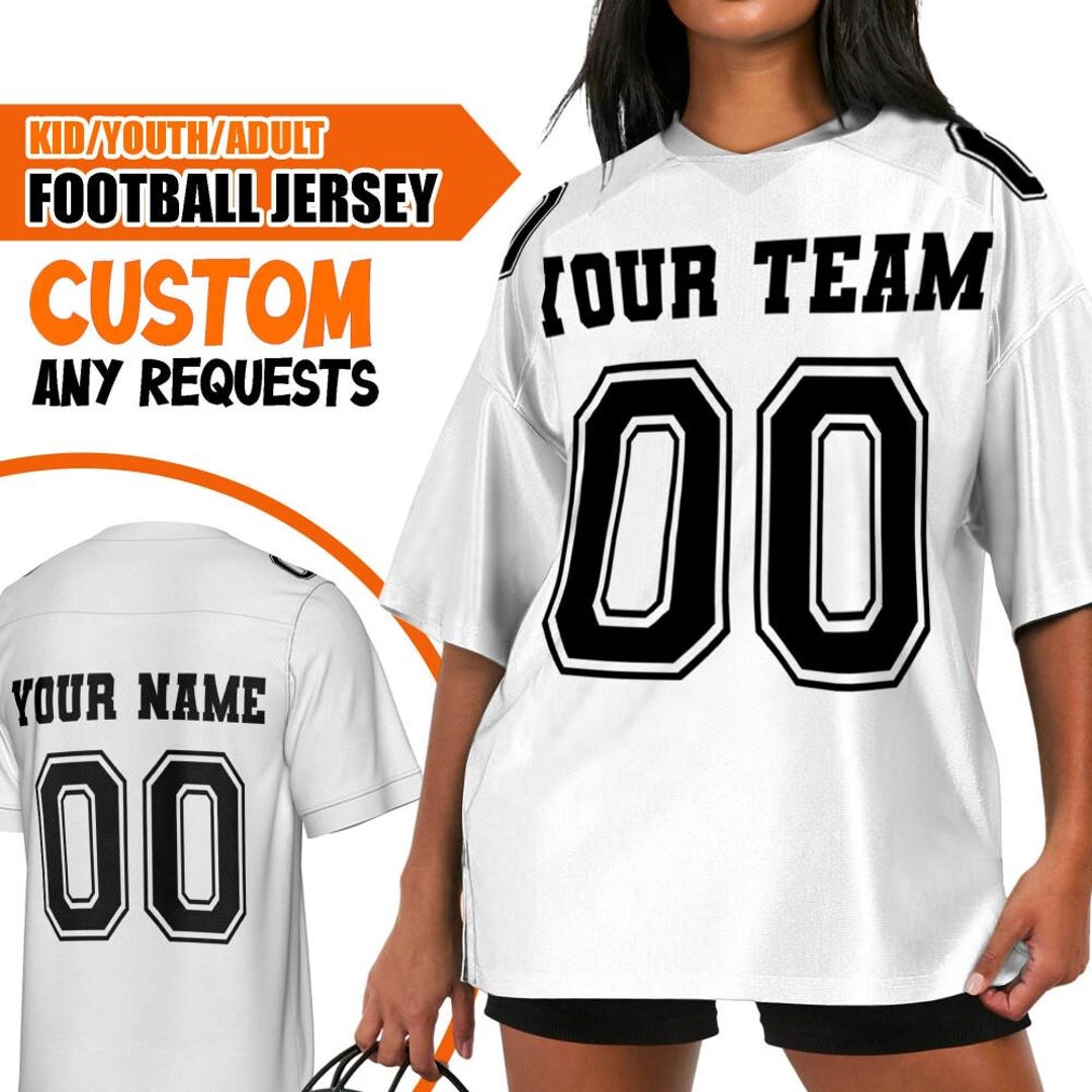 Personalized Team Name Make Your Own Style White, Outfit Jersey Team ...
