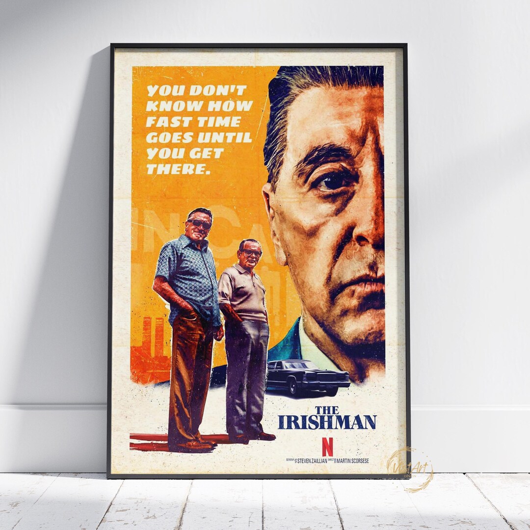 The Irishman Poster Robert De Niro Wall Art Rolled Canvas Print High ...