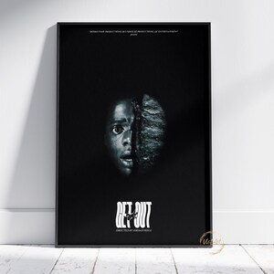 Get Out Poster Daniel Kaluuya Wall Art Rolled Canvas Print High Quality ...