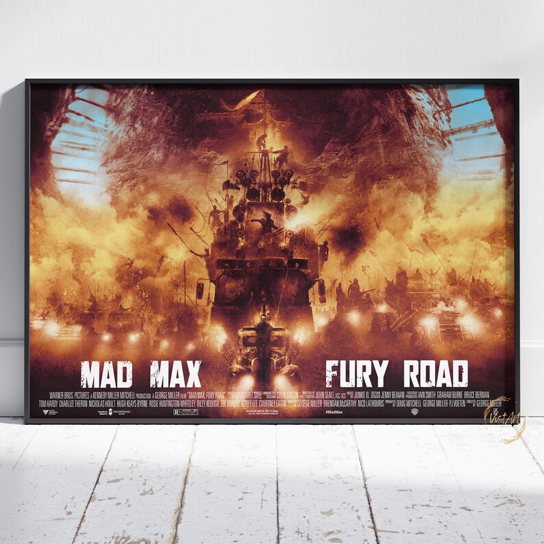 Mad Max: Fury Road Poster Max Rockatansky Wall Art Rolled Canvas Print ...
