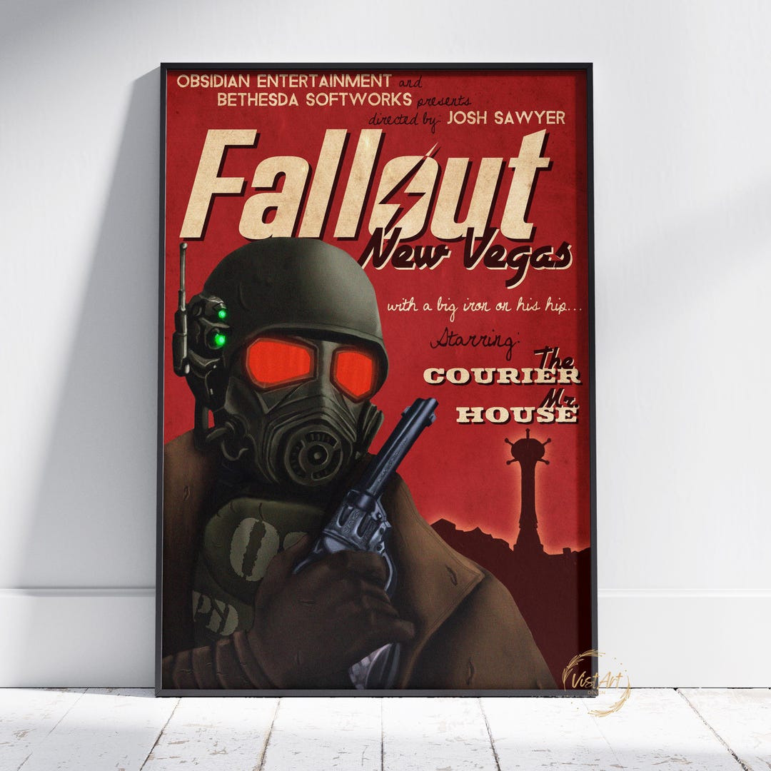 Fallout Game Poster the Sole Survivor Wall Art Rolled Canvas Print High ...