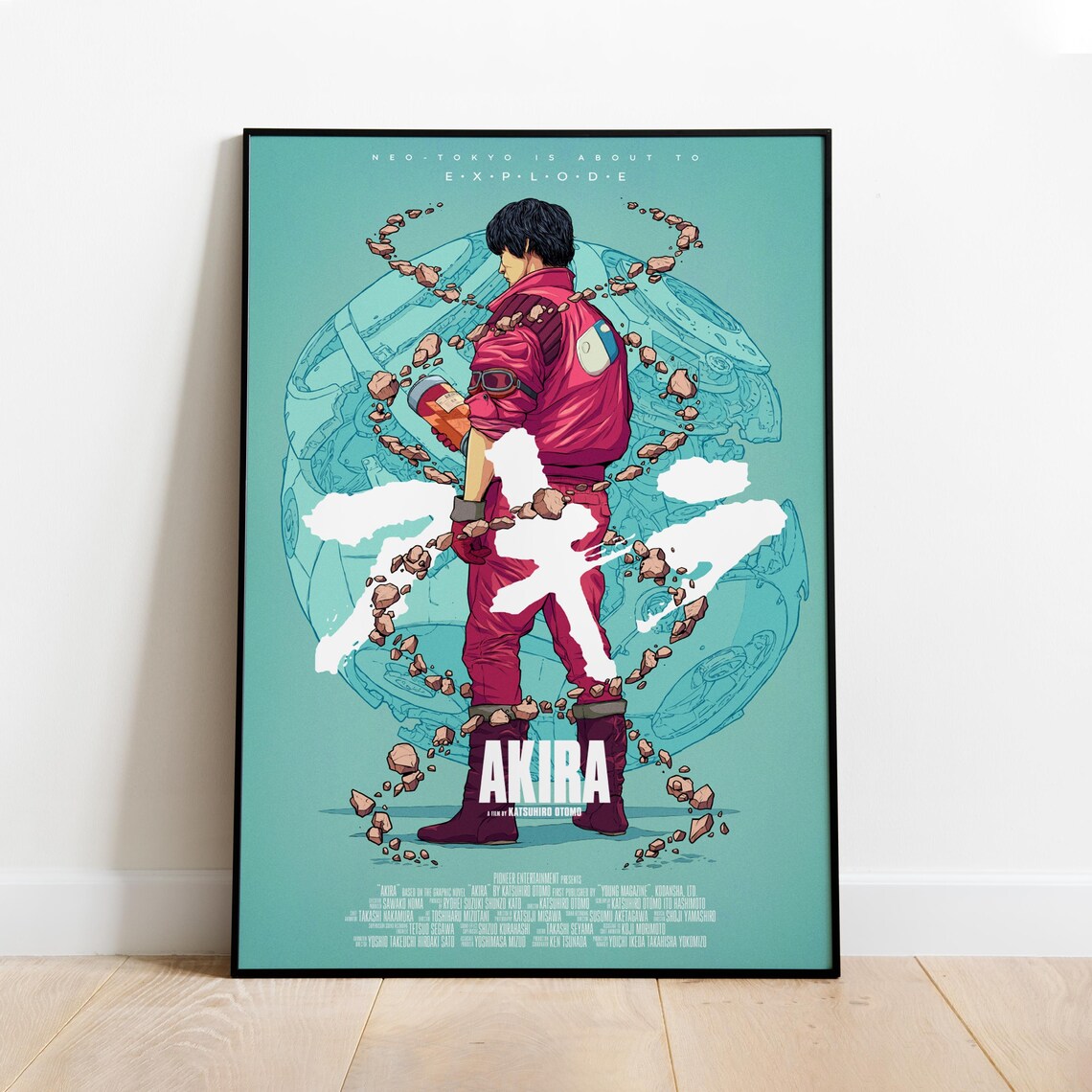Akira Poster Shotaro Kaneda Wall Art Rolled Canvas Print High Quality ...