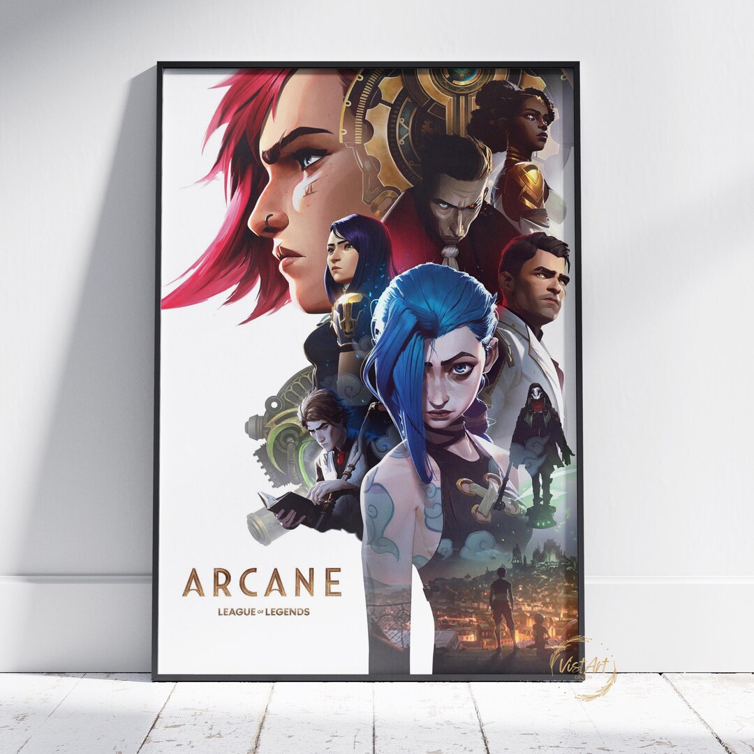 Arcane Poster Jinx Wall Art Rolled Canvas Print High Quality TV Show ...