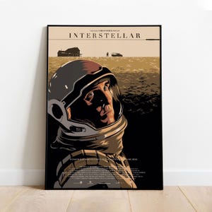 Interstellar Poster Cooper Wall Art Rolled Canvas Print High Quality ...