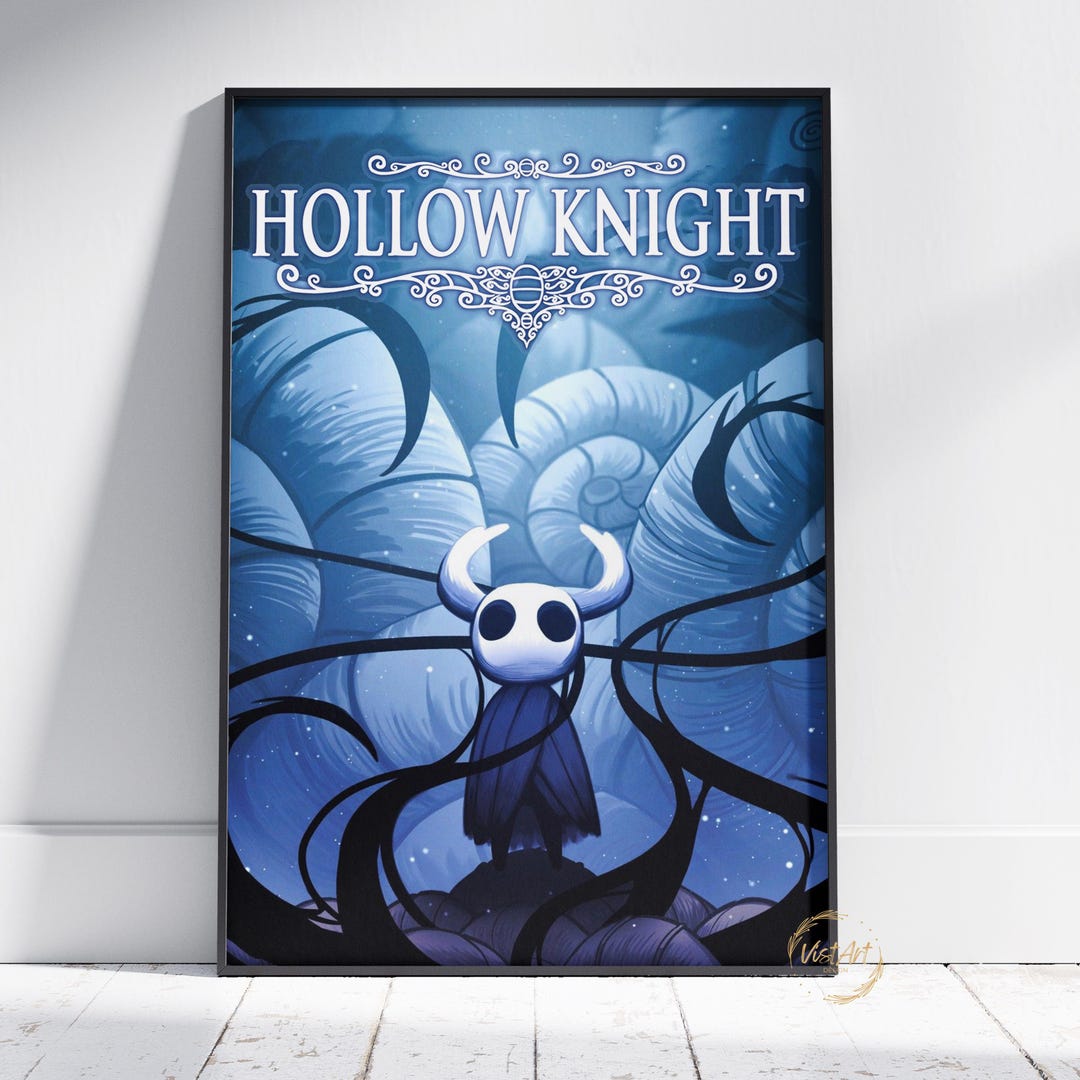Hollow Knight Poster Hallownest Wall Art Rolled Canvas Print High ...