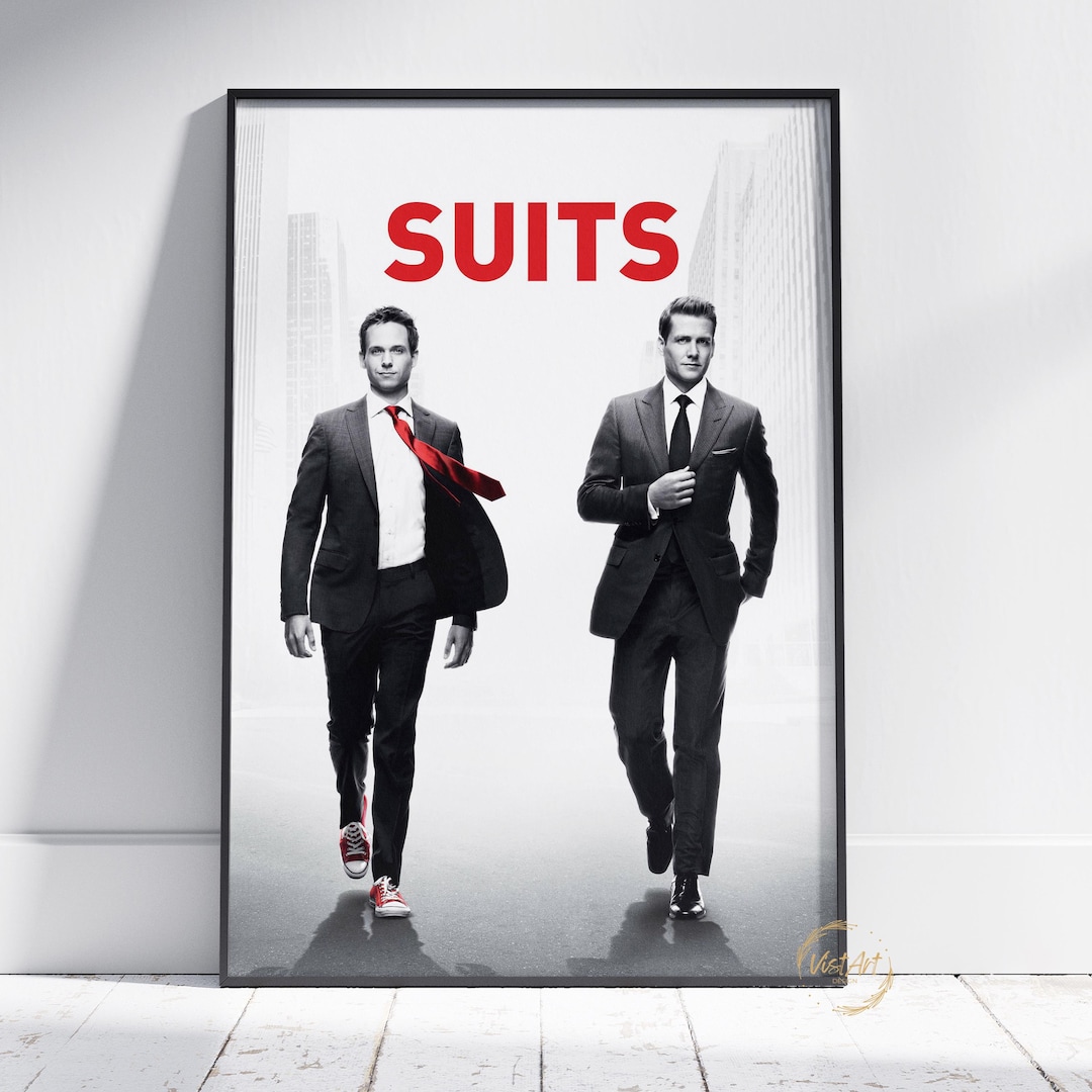 Suits Poster Harvey Specter Wall Art Rolled Canvas Print High Quality ...