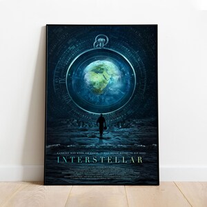 Interstellar Poster Cooper Wall Art Rolled Canvas Print High Quality ...