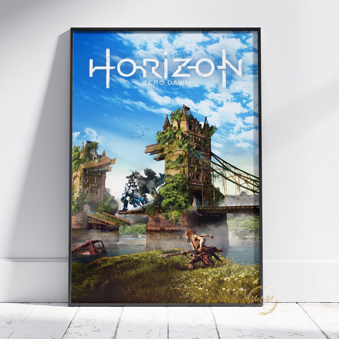 Horizon Zero Dawn Poster Aloy Wall Art Rolled Canvas Print High Quality ...