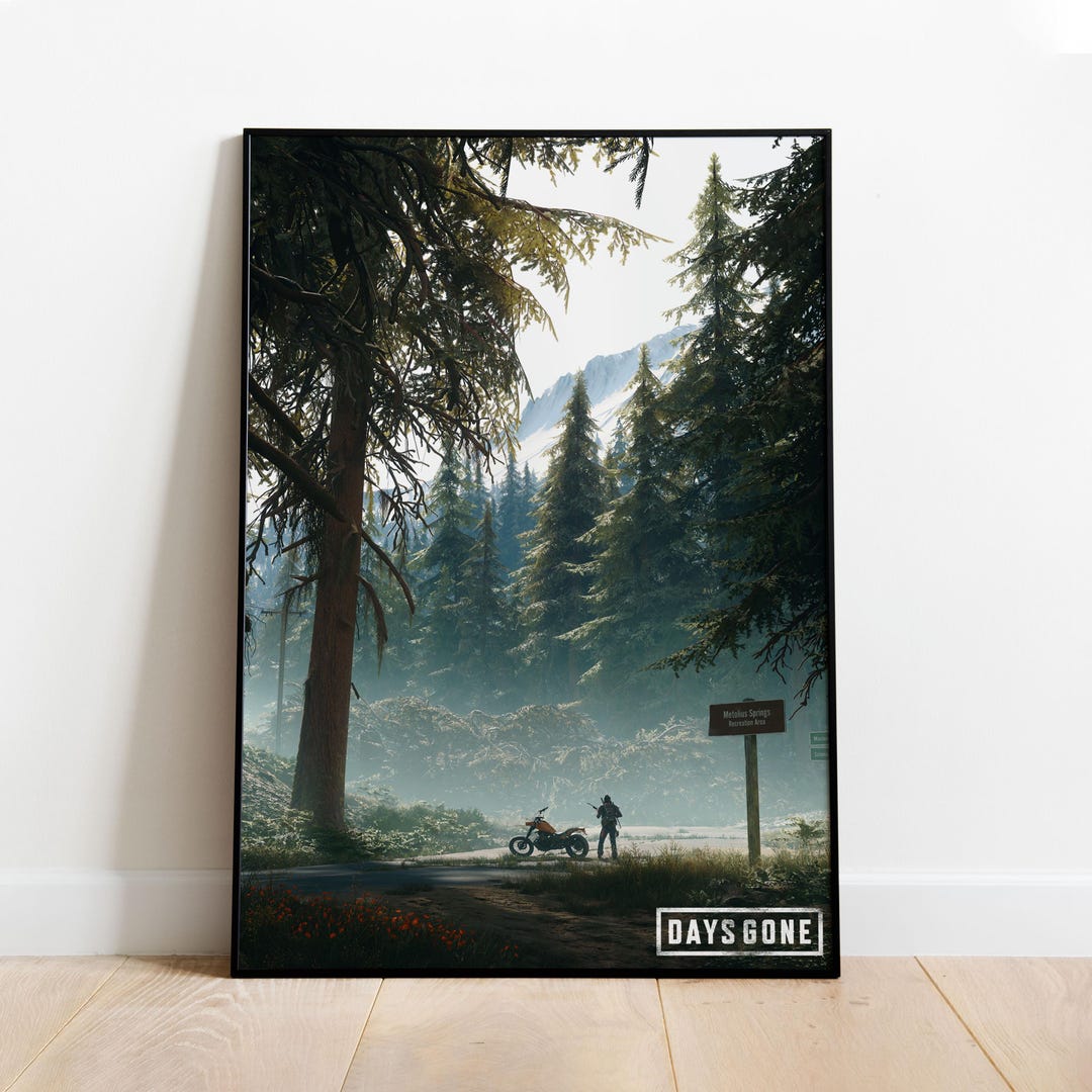 Days Gone Poster Deacon St. John Wall Art Rolled Canvas Print High ...