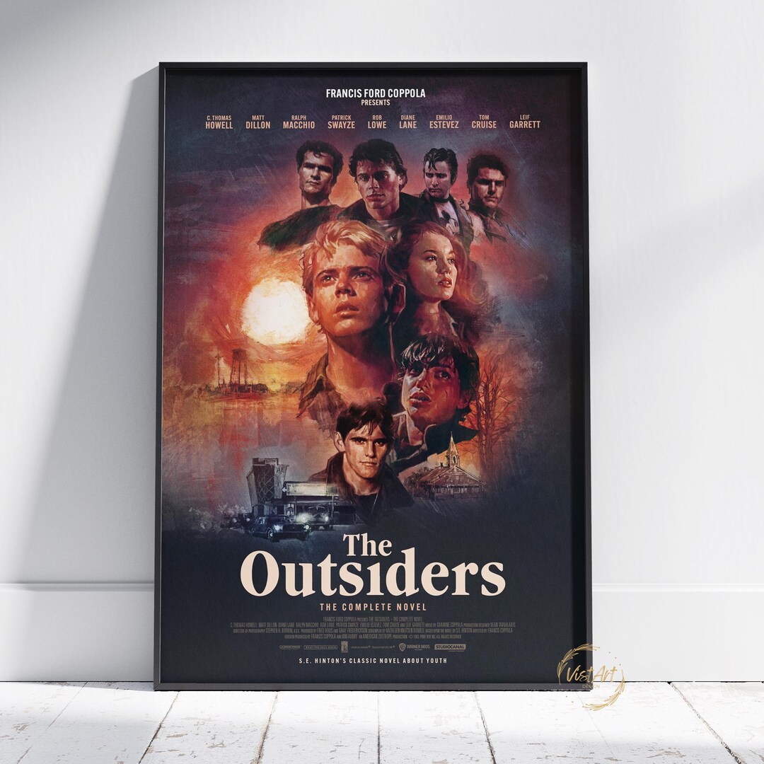 The Outsiders Poster Thomas Howell Wall Art Rolled Canvas Print High ...