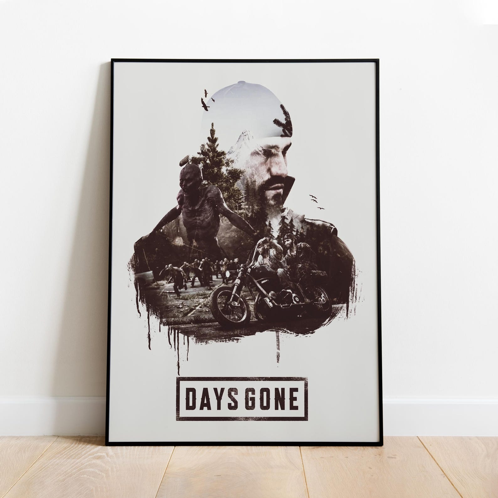 Days Gone Poster Deacon St. John Wall Art Rolled Canvas Print High ...