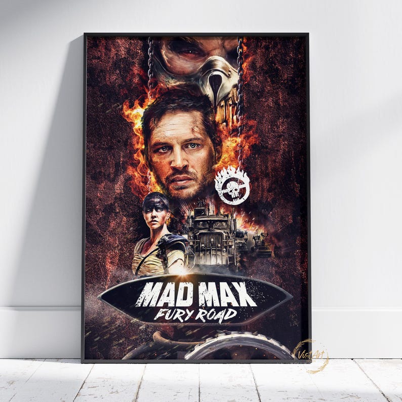 Mad Max: Fury Road Poster Max Rockatansky Wall Art Rolled Canvas Print ...