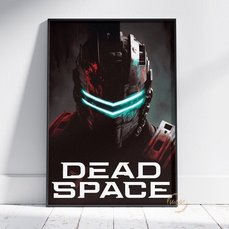 Dead Space Poster Isaac Clarke Wall Art Rolled Canvas Print High ...