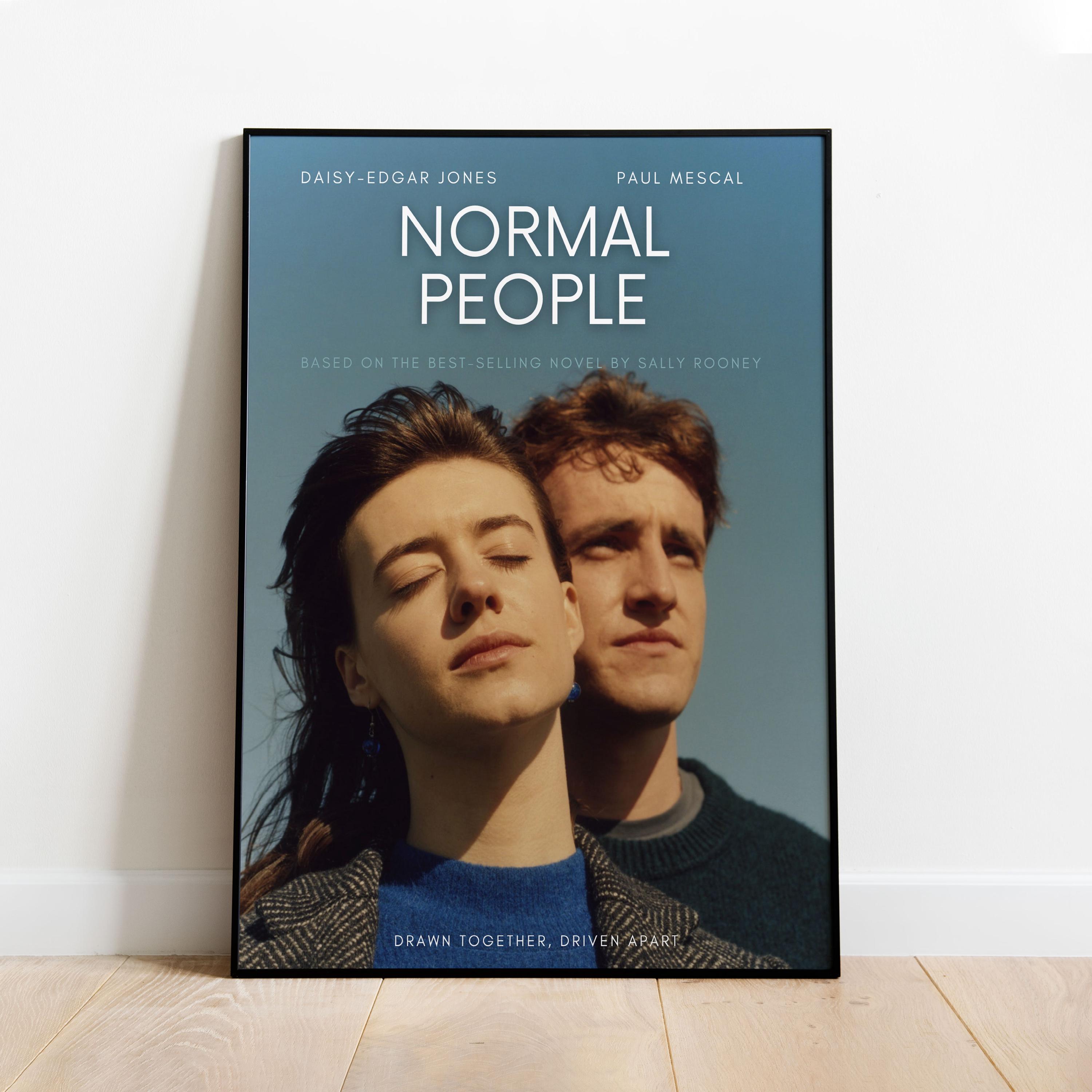 Normal People Poster Connell and Marianne Wall Art Rolled Canvas Print ...