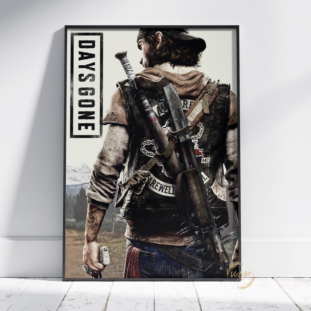 Days Gone Poster Deacon St. John Wall Art Rolled Canvas Print High ...