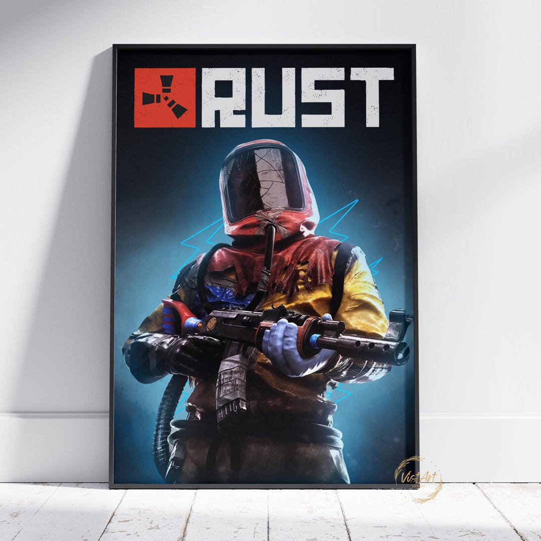 Rust Poster Survival Game Wall Art Rolled Canvas Print High Quality ...