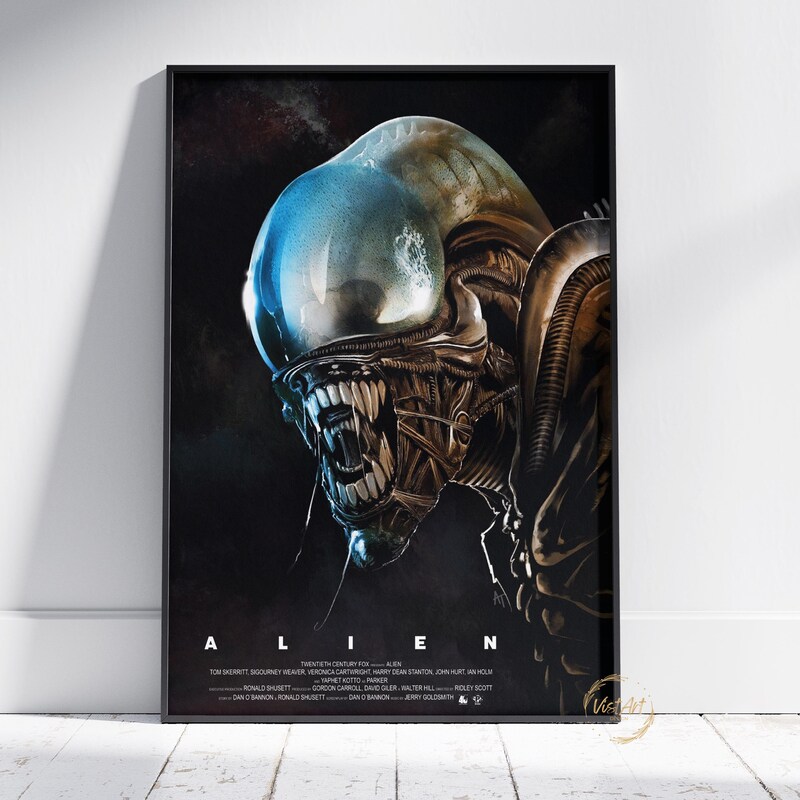 Alien Wall Art - Etsy