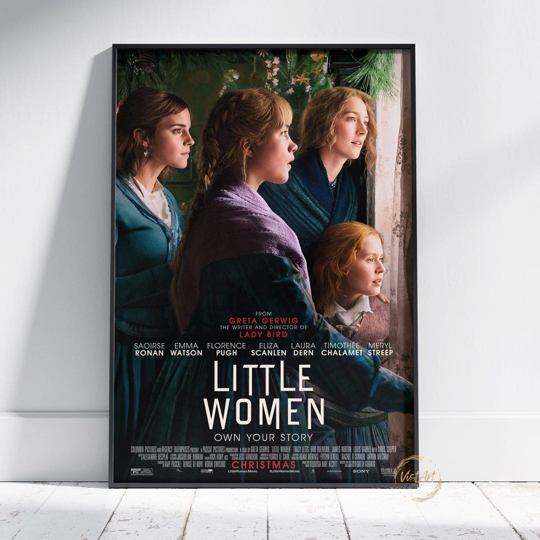 Little Women Poster Saoirse Ronan Wall Art Rolled Canvas Print High ...