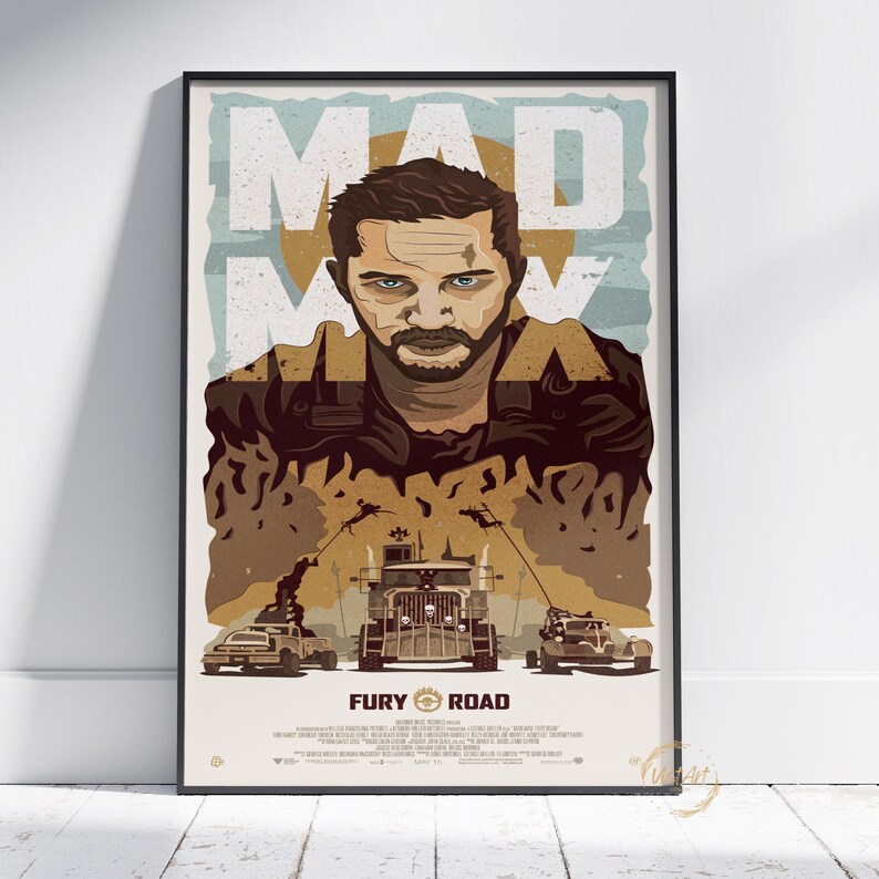 Mad Max: Fury Road Poster Max Rockatansky Wall Art Rolled Canvas Print ...