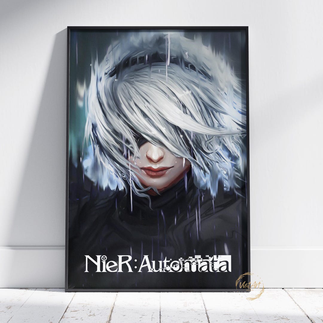 Nier Automata Poster 2B Yorha Wall Art Rolled Canvas Print High Quality ...