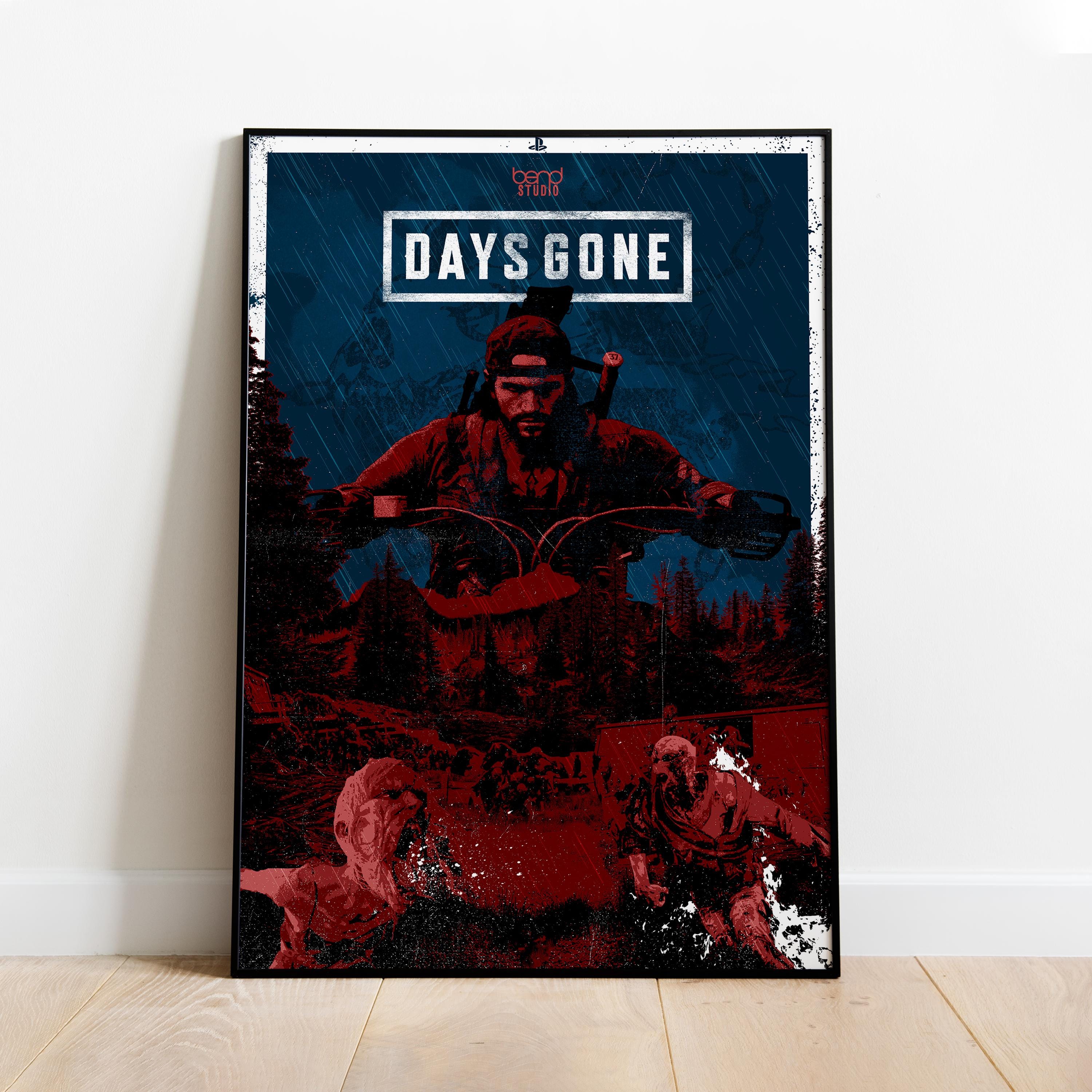 Days Gone Poster Deacon St. John Wall Art Rolled Canvas Print High ...