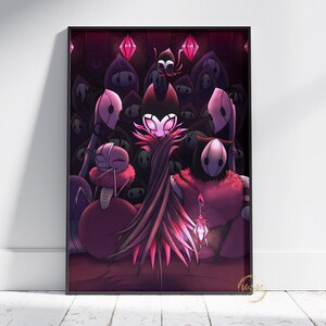 Hollow Knight Poster Hallownest Wall Art Rolled Canvas Print High ...