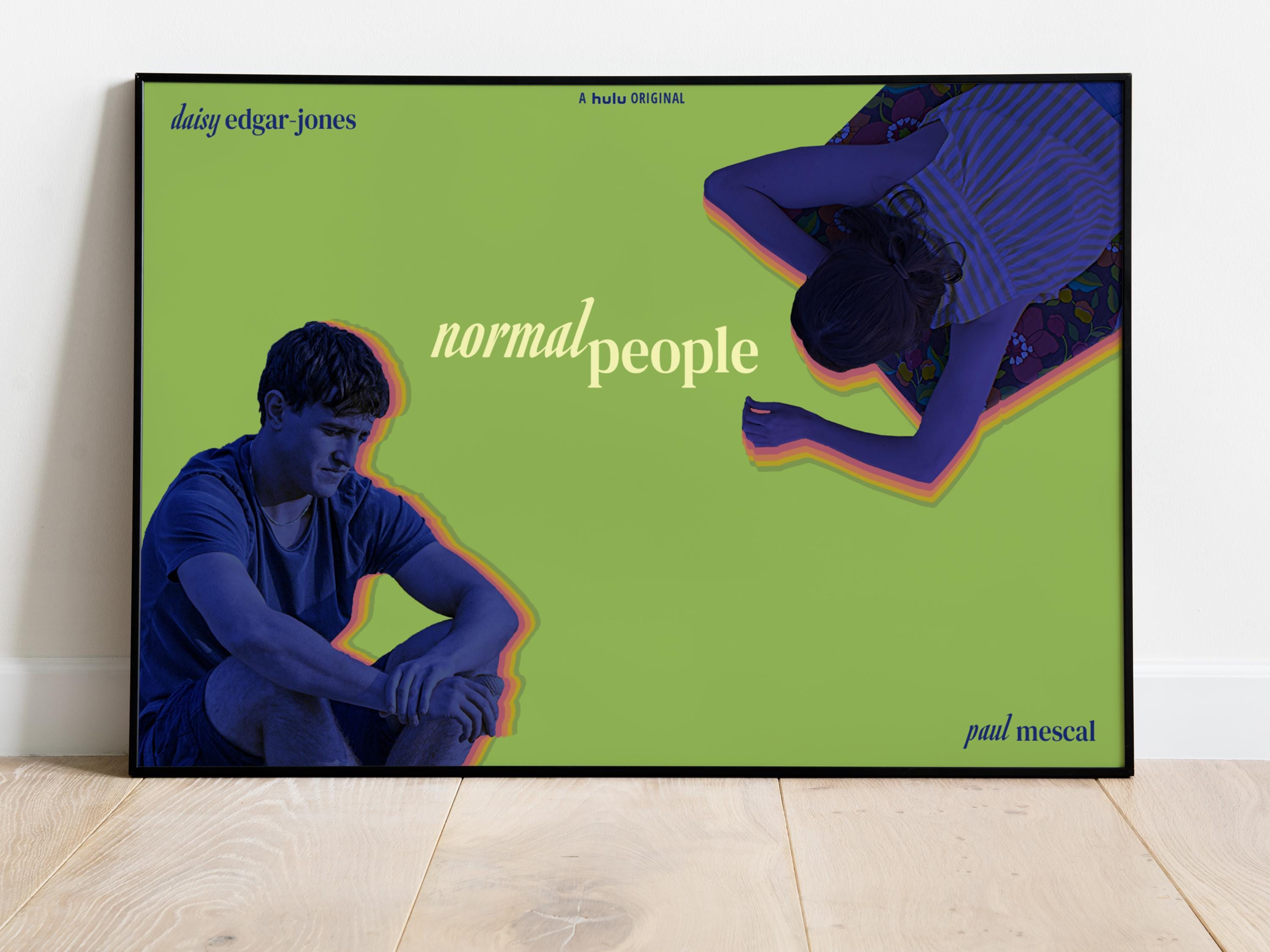 Normal People Poster Connell and Marianne Wall Art Rolled Canvas Print ...