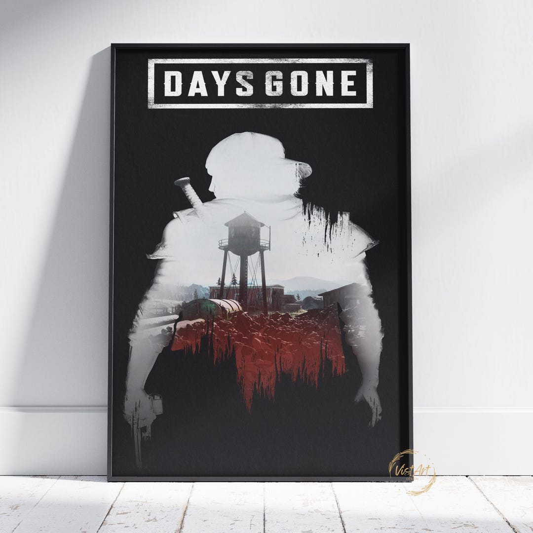 Days Gone Poster Deacon St. John Wall Art Rolled Canvas Print High ...