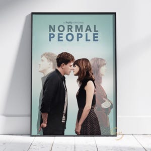Normal People Poster Connell and Marianne Wall Art Rolled Canvas Print ...