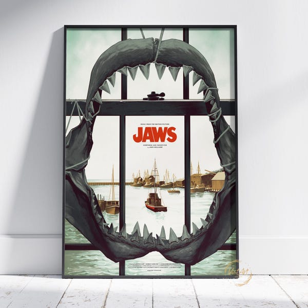 Jaws Poster - Etsy