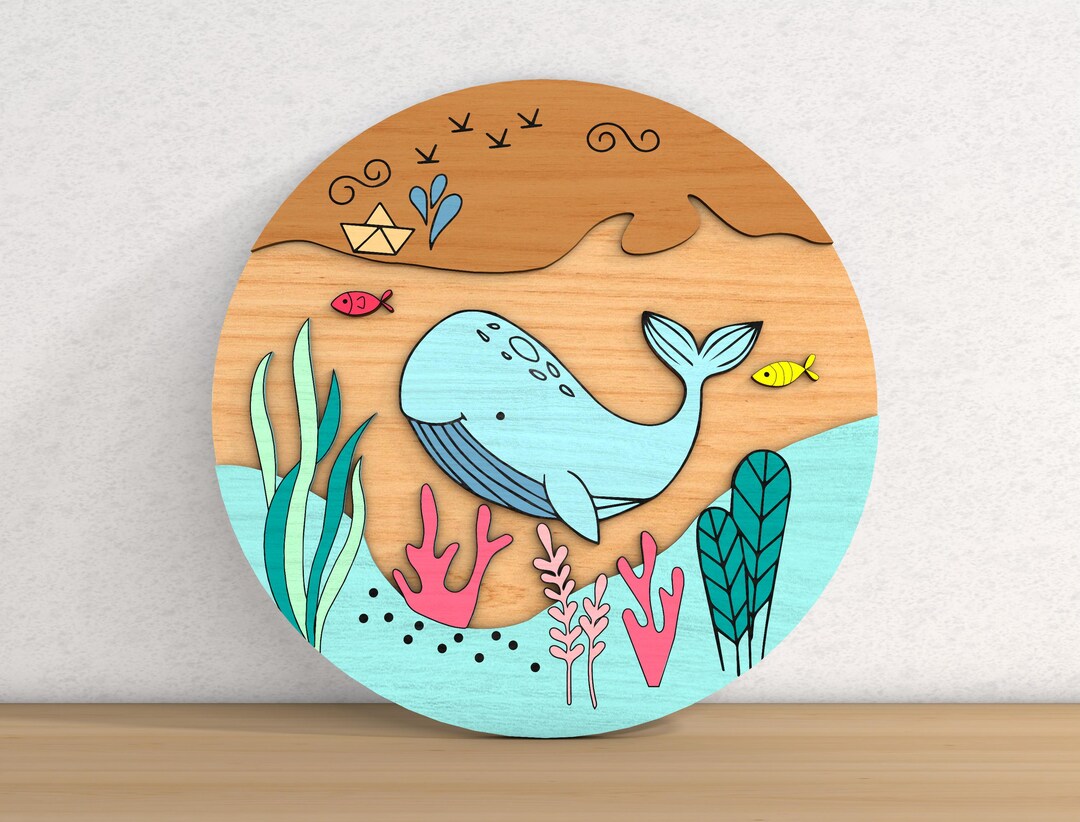 Personalized Ocean Animals Door Sign Svg,sea Sign Baby Nursery Decor ...