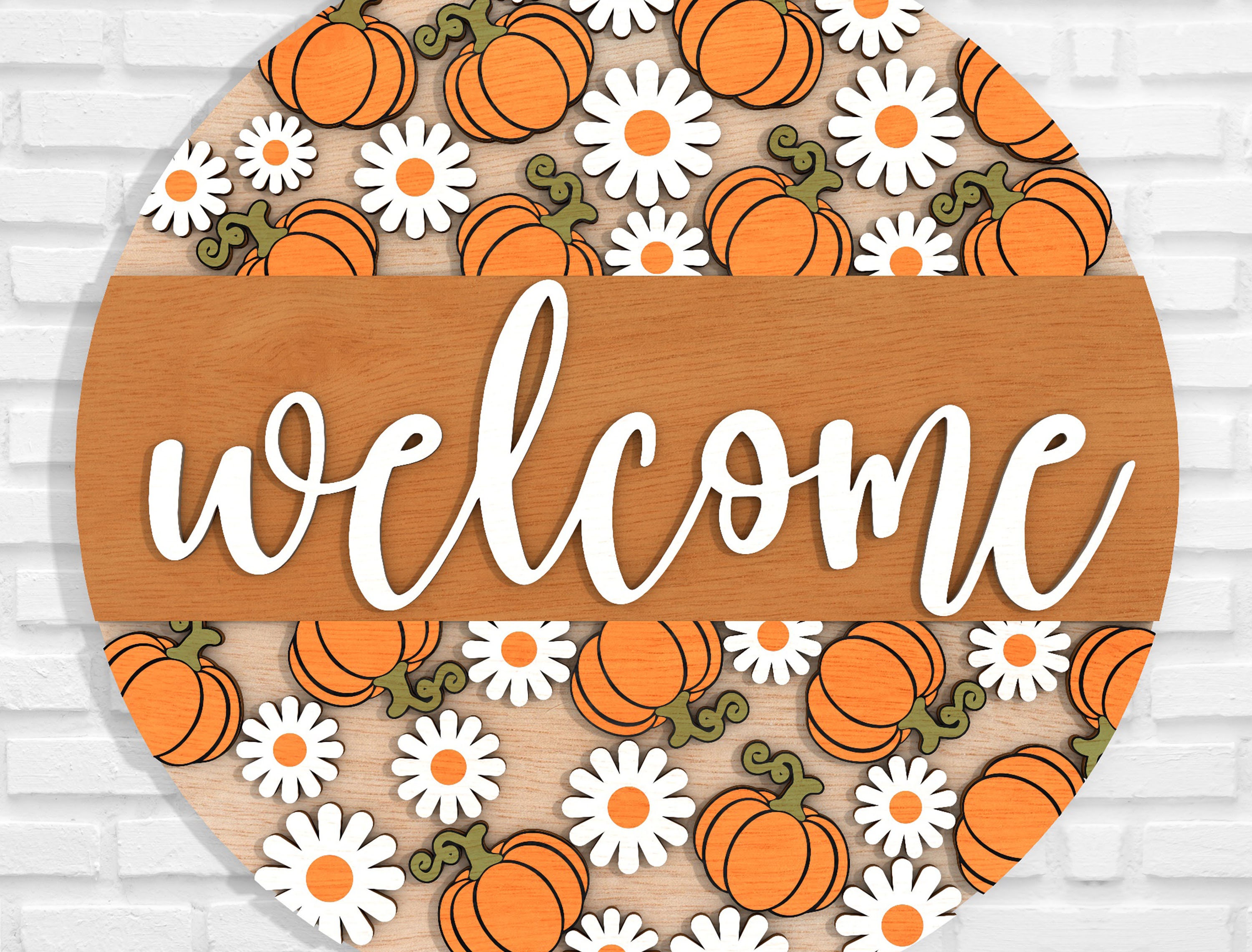 Welcome Fall Pumpkin Sign Digital Files SVG - Etsy