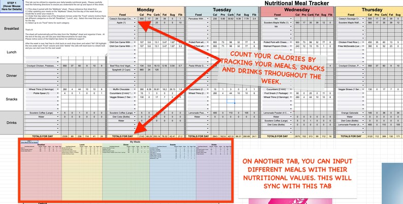 Fitness/nutrition Tracker & Planner google Sheet Platform - Etsy