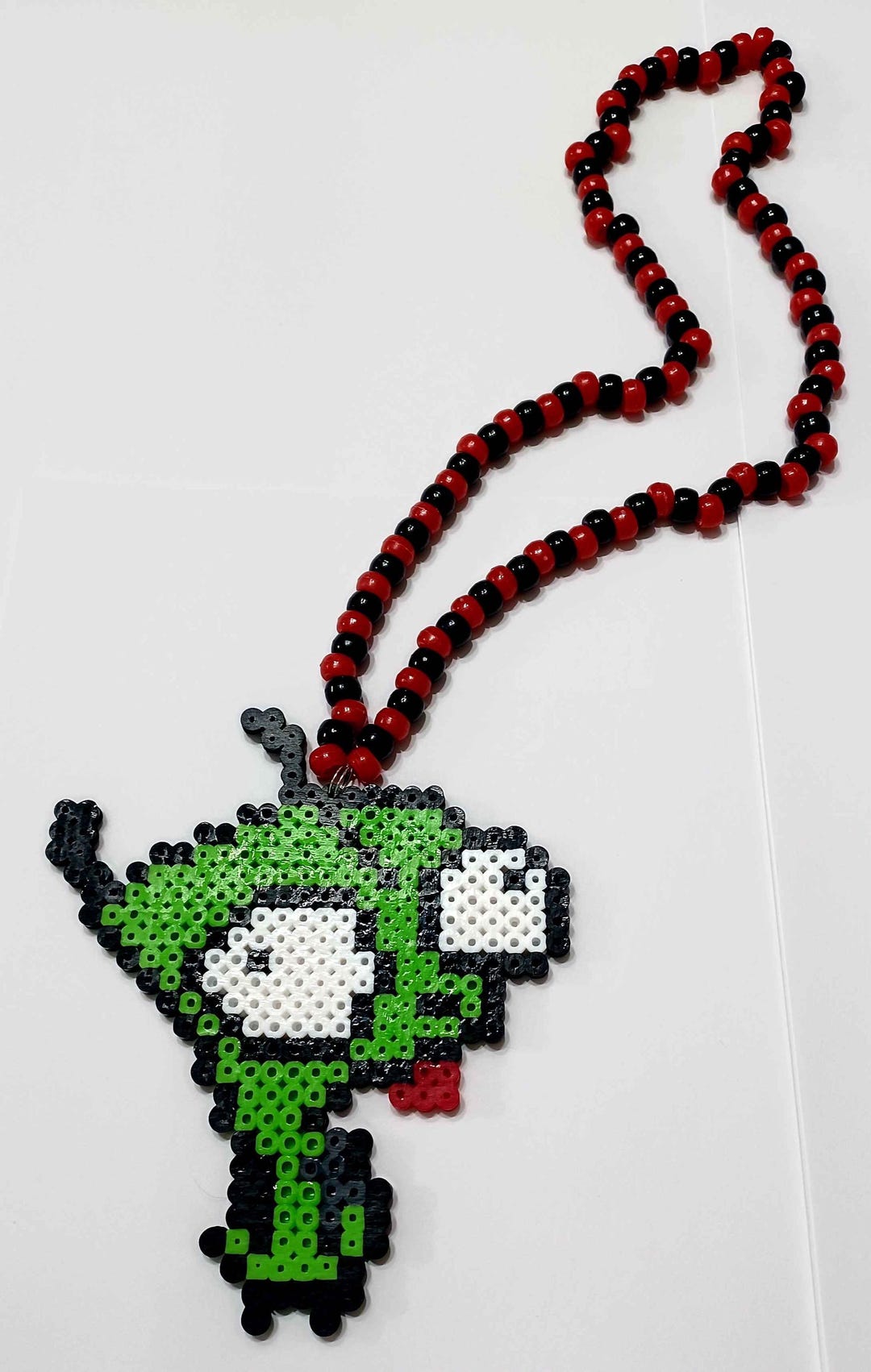 Gir Invader Zim Inspired Perler Bead Necklace - Etsy
