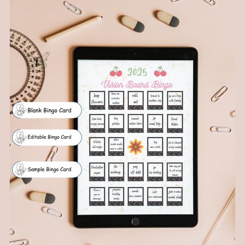 2025 Vision Bingo Card - Etsy
